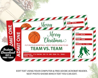 Fake Basketball Ticket Bulls - Etsy