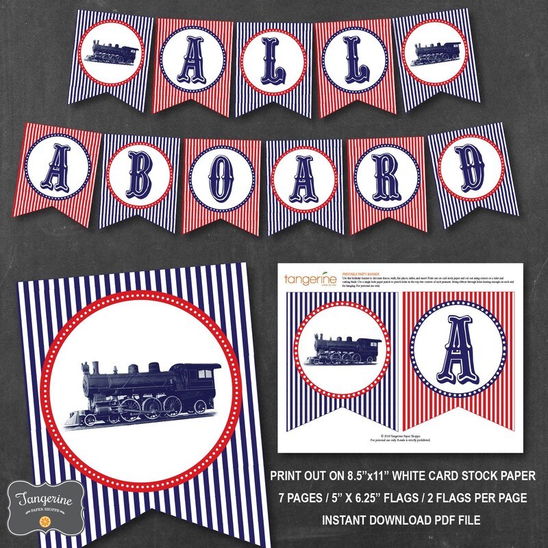 Train Banner - Etsy