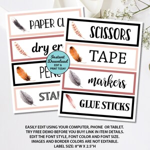 Classroom Organization Labels, Classroom Supply Labels, Classroom ...