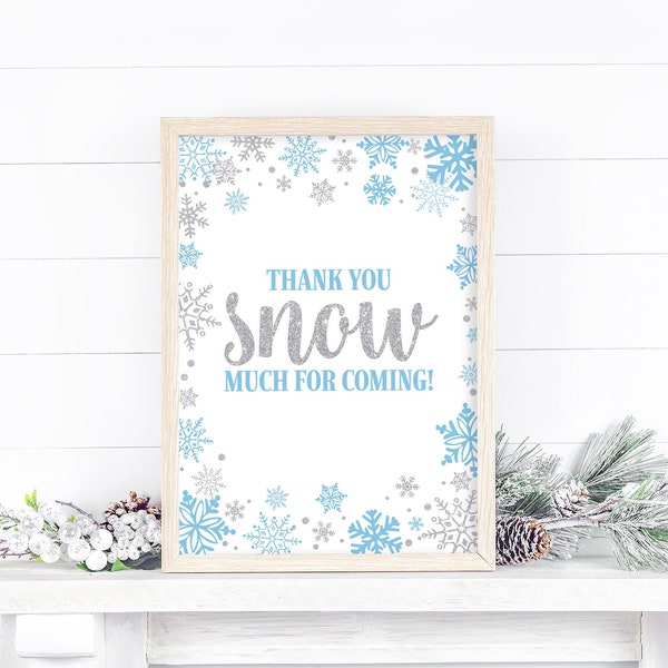 Thank You Snow Much for Coming - Etsy