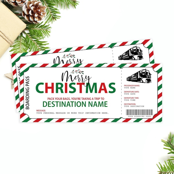 Train Boarding Pass - Etsy