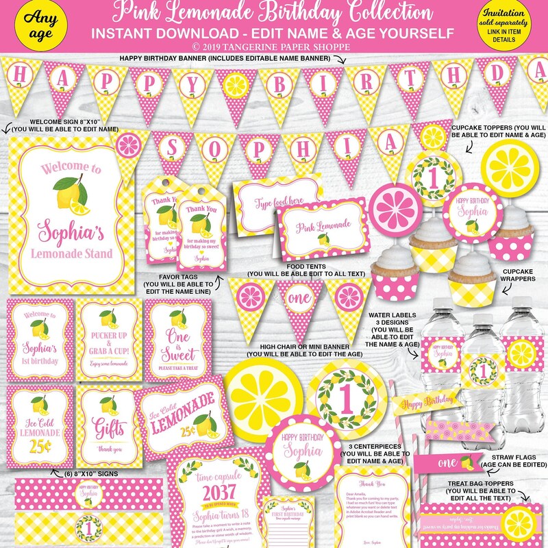 Pink Lemonade Party - Etsy