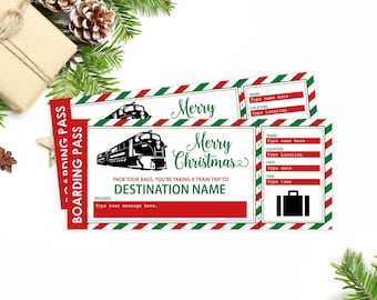 Polar Express Ticket Template Personalized Surprise Gift - Etsy Canada