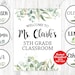 Greenery Classroom Labels, Botanical Classroom Supply Labels, Name Tags ...
