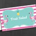 Flamingo Pineapple Food Labels, Flamingo Pineapple Party Decorations ...