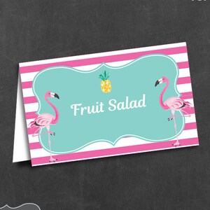 Flamingo Pineapple Food Labels Flamingo Pineapple Party - Etsy