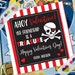 Pirate Valentines Day Tag Printable, Pirates Booty Valentine, Kids ...