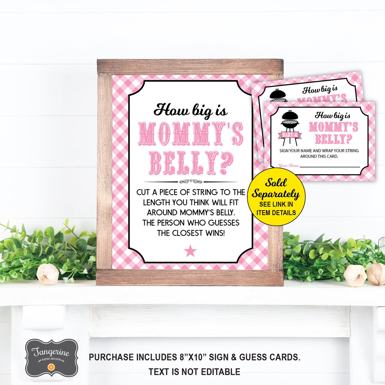 Diaper Pong Sign Pink Baby Q Baby Shower Game Sign Diaper - Etsy