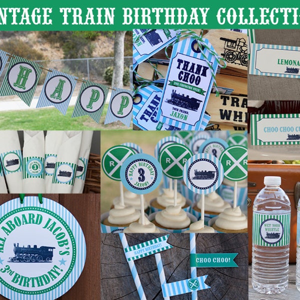 Vintage Train Party - Etsy