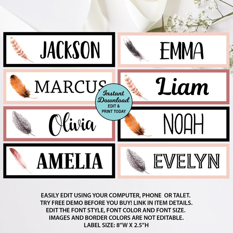 Classroom Organization Labels Classroom Supply Labels - Etsy