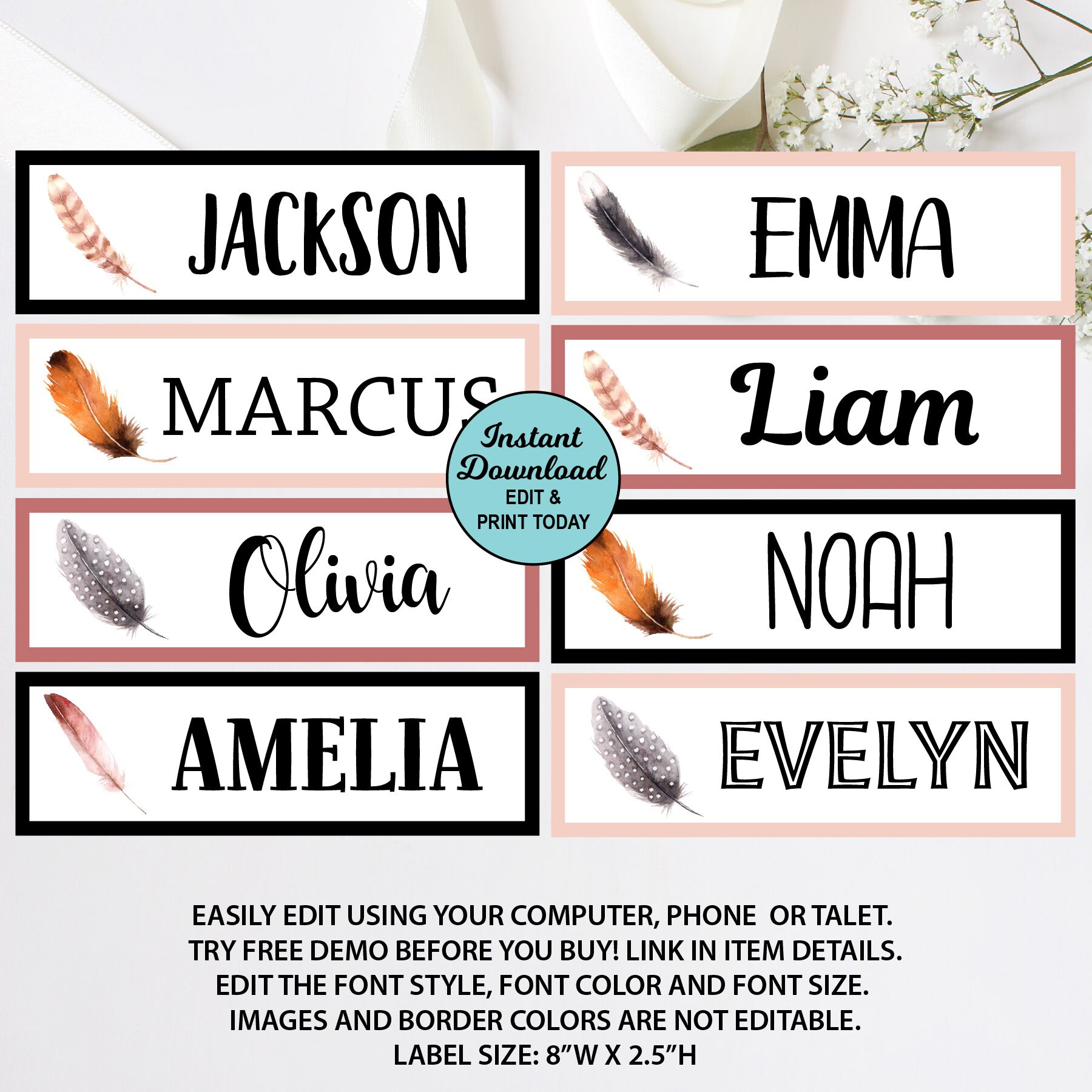 Classroom Organization Labels, Classroom Supply Labels, Classroom ...