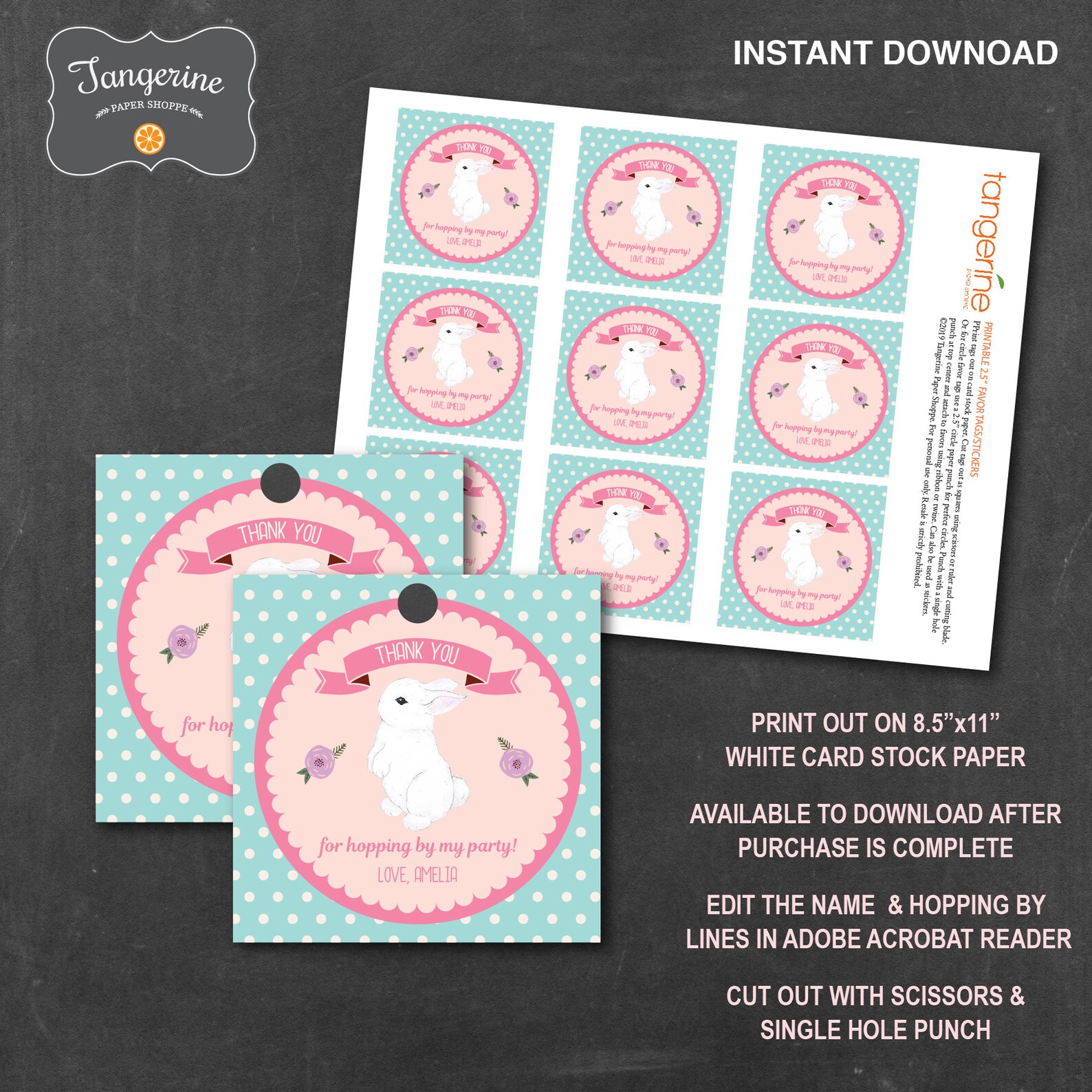 Bunny Party Food Labels Printable Bunny Baby Shower Bunny - Etsy