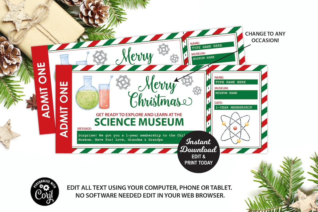 Science Museum Ticket, Museum Membership, Christmas Gift, Kids ...