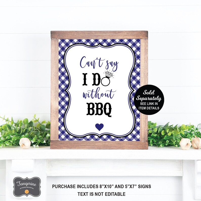 I Do BBQ Water Labels Navy Editable I Do BBQ Water Bottle | Etsy