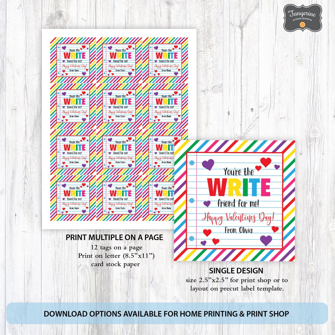 Pencil Valentines Day Card, Pen Valentines Tag, Kids Valentine Card ...