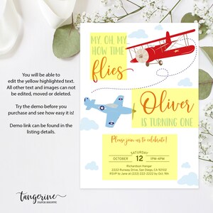 Airplane Birthday Decoration Package, Time Flies 1st Birthday Decor ...