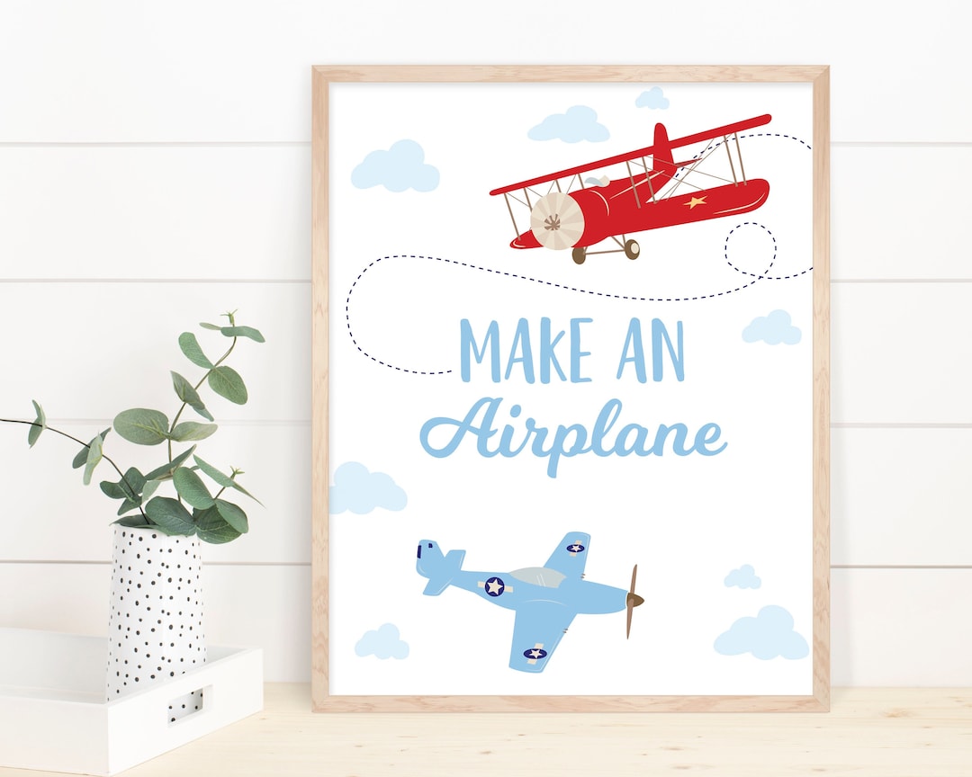 Make an Airplane Sign Airplane Birthday Party Sign Airplane Birthday ...