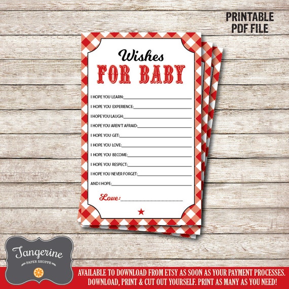 Baby Q Shower Printables