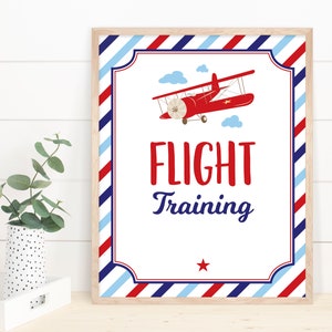 Airplane Birthday Sign Package Airplane Party Bundle Baggage Claim Sign ...