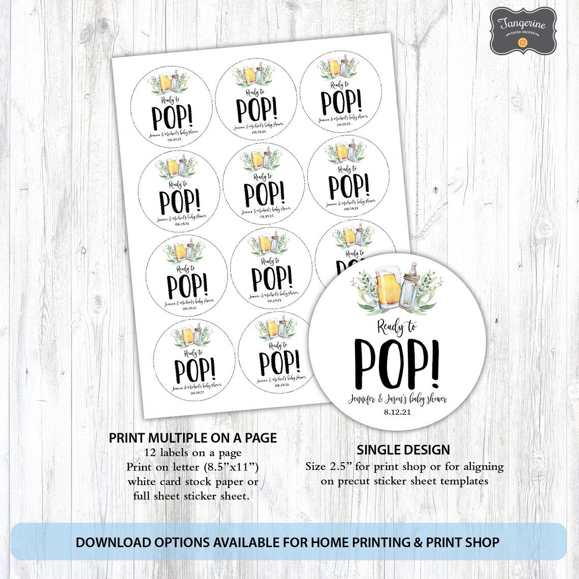 Popcorn Tag Ready to Pop Tag Popcorn Sticker Popcorn Label - Etsy