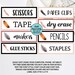 Watercolor Classroom Supply Labels, Rainbow Label, Classroom ...