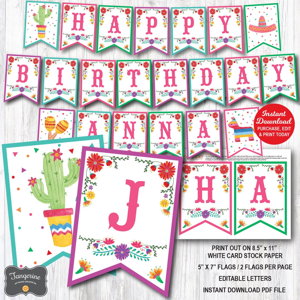 Fiesta Birthday Banner Fiesta Banner Fiesta Birthday - Etsy