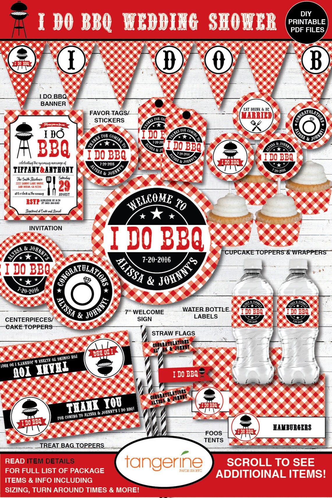 I Do BBQ Banner, I Do BBQ Decorations, BBQ Wedding Shower Banner ...