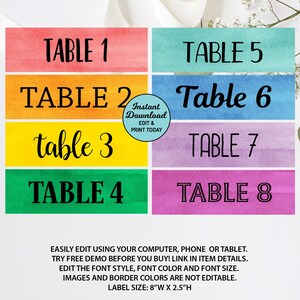 Watercolor Classroom Supply Labels, Rainbow Label, Classroom ...