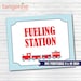 Train Sign Fueling Station - DIY Printable Train Sign - INSTANT ...