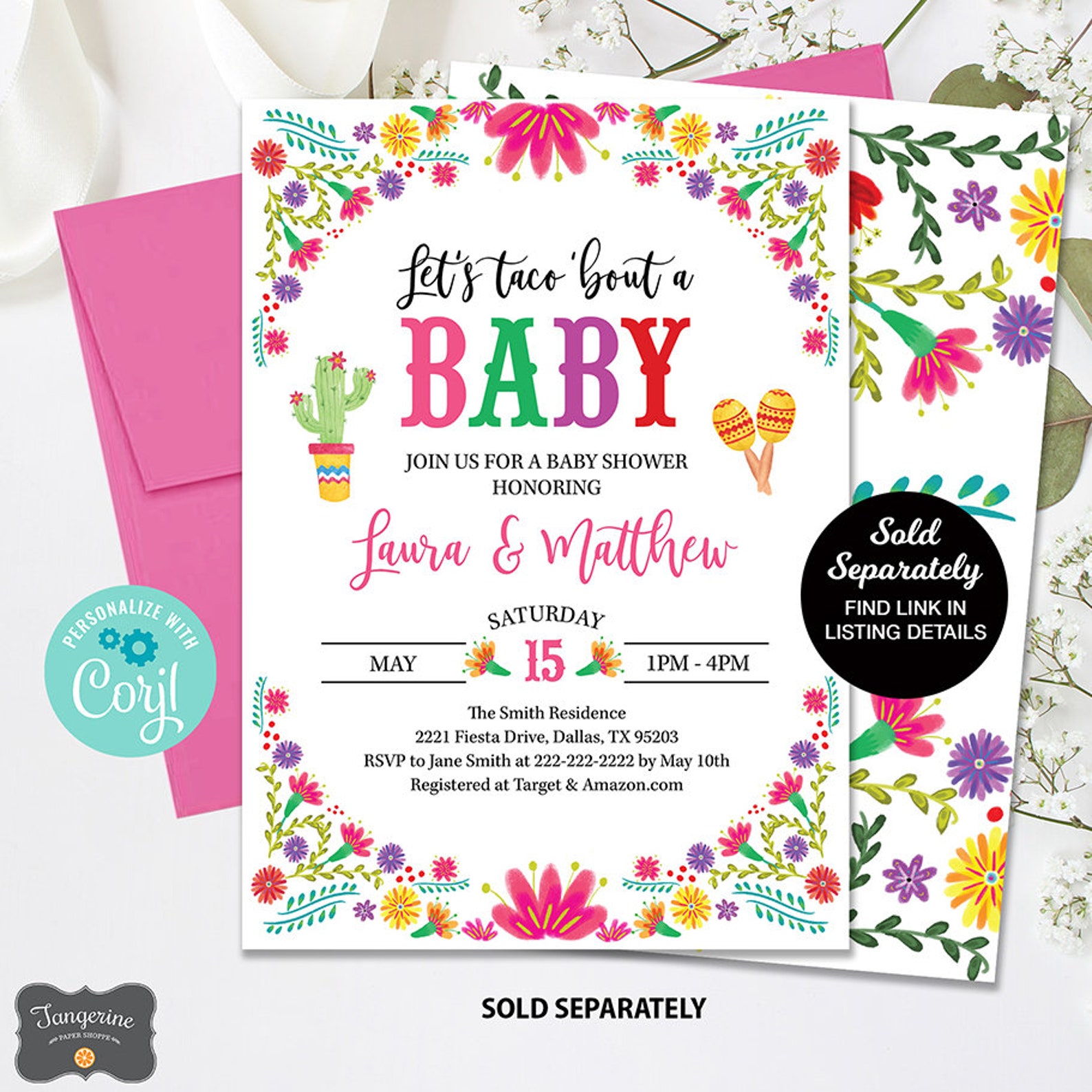 Fiesta Diaper Raffle Ticket, Fiesta Diaper Raffle Game, Diaper Request ...