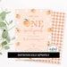 Editable Peach Birthday Water Labels, One Sweet Peach 1st Birthday ...