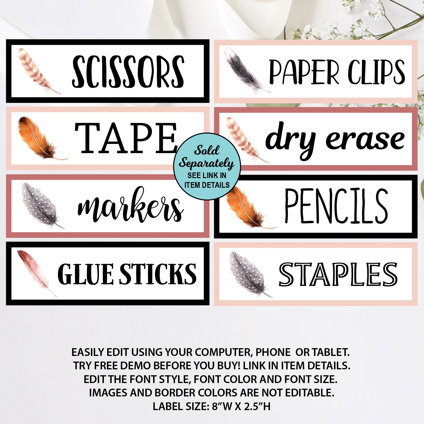 Classroom Supply Labels Classroom Organization Labels Office - Etsy