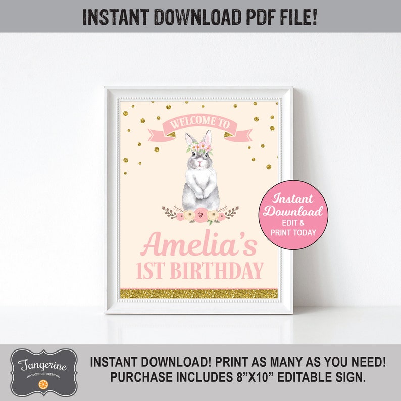 Bunny Party Food Labels Printable, Easter Bunny Food Labels, Bunny Food ...