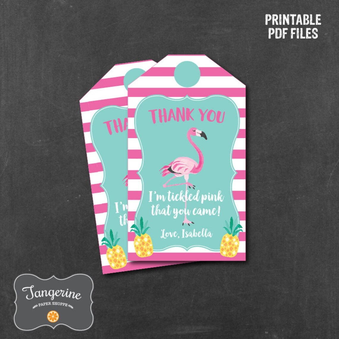 Flamingo Pineapple Food Labels Flamingo Pineapple Party | Etsy