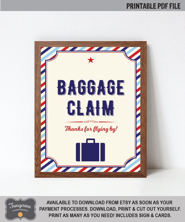 Airplane Inflight Meal Sign Airplane Birthday Sign Airplane | Etsy