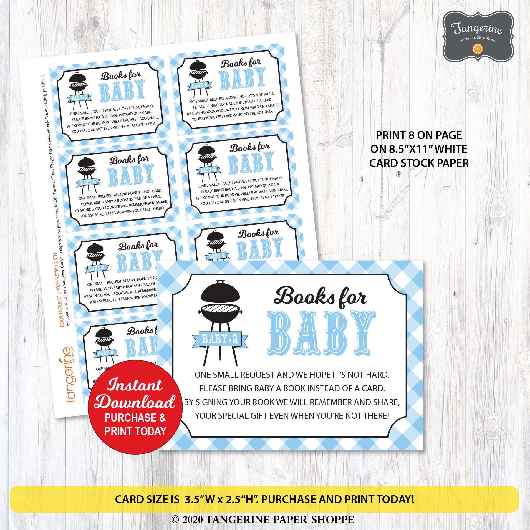 Baby Q Decorations Boy Light Blue Printable, BBQ Baby Shower ...