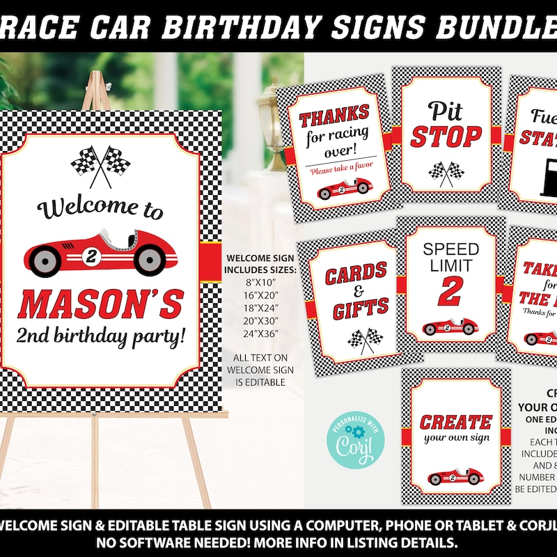 Cars Birthday Decorations - Etsy