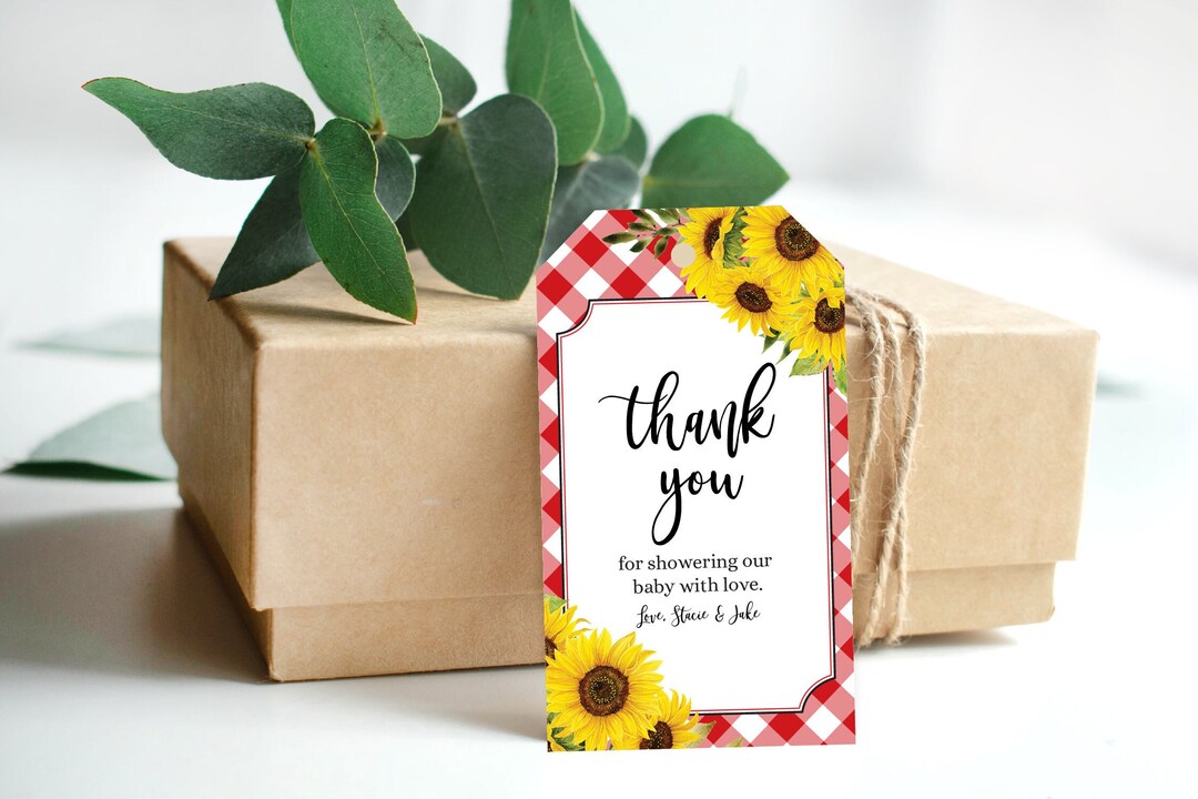 BBQ Baby Shower Favor Tags, Baby Q Thank You Tags, Editable BBQ Favor ...
