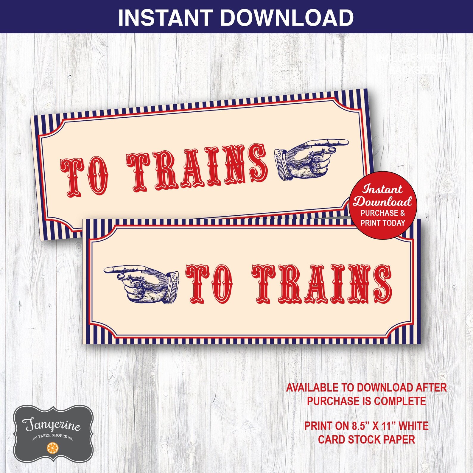 Train Direction Signs Train Birthday Sign Train Party | Etsy