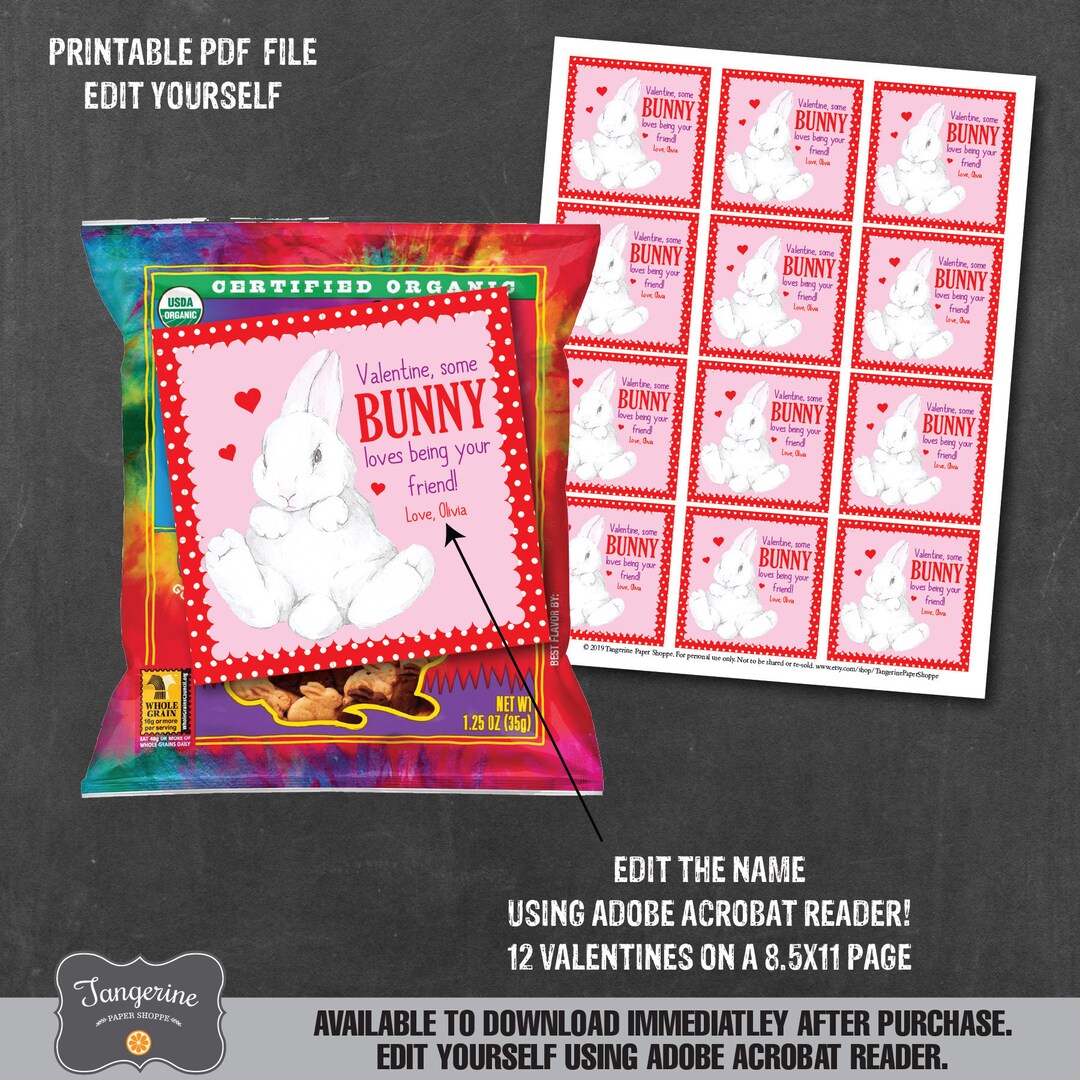 Kids Valentines Printable Tag, School Valentines, Toddler Valentines ...