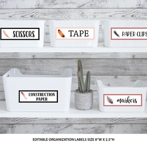 Classroom Organization Labels, Classroom Supply Labels, Classroom ...