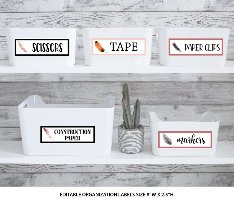 Classroom Organization Labels, Classroom Supply Labels, Classroom ...