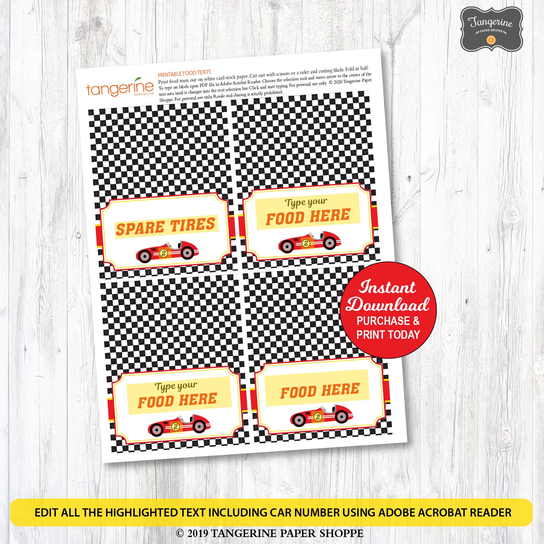 Race Car Food Labels Race Car Birthday Food Tents Printable - Etsy Canada
