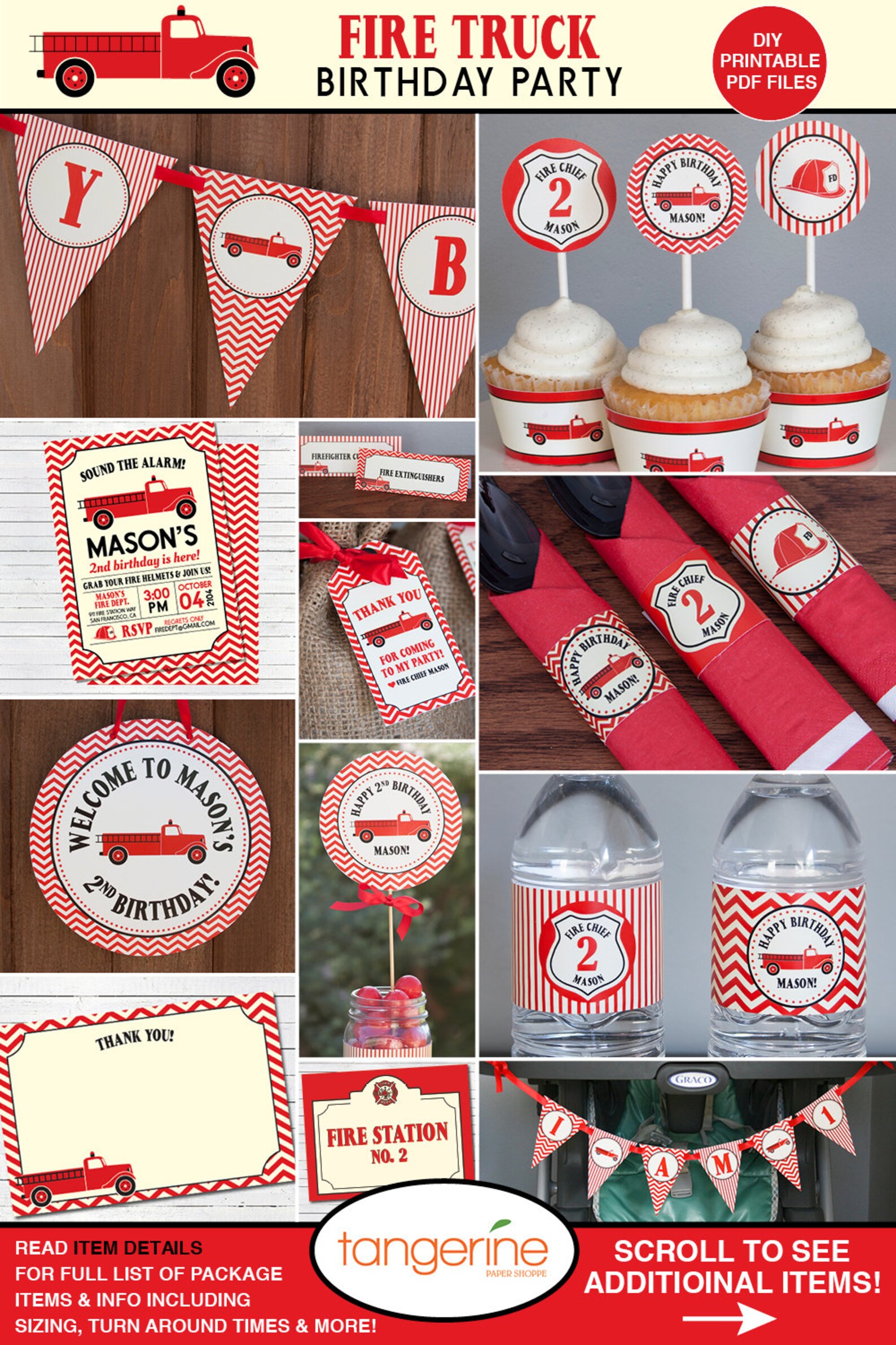 Fire Truck Water Bottle Labels Fire Truck Water Labels Fire | Etsy