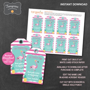 Flamingo Birthday Banner, Flamingo Pineapple Birthday Banner, Printable ...