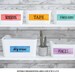 Watercolor Classroom Supply Labels, Rainbow Label, Classroom ...