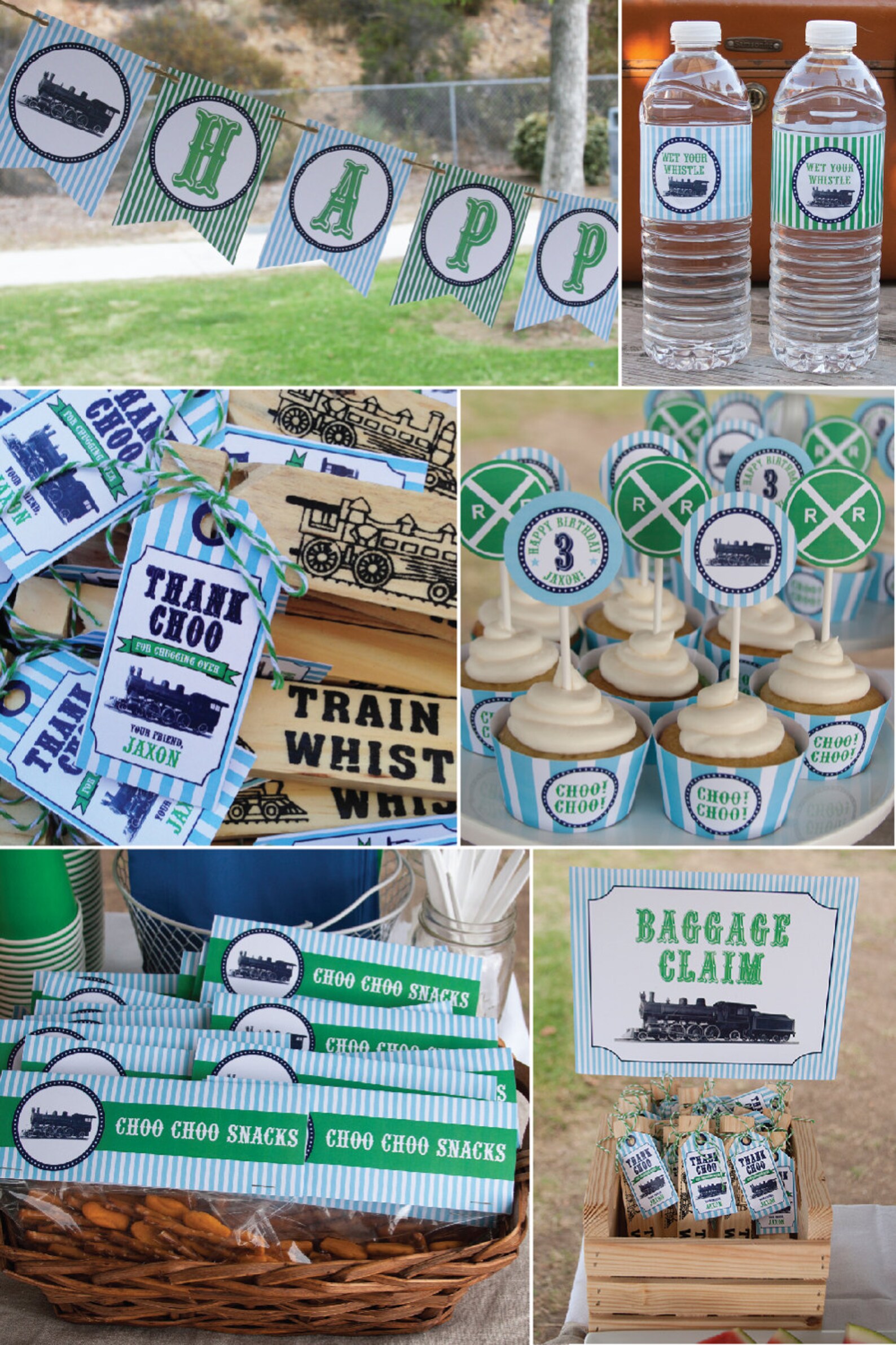 Train Birthday Party Decorations, Train Party Decoration Package ...