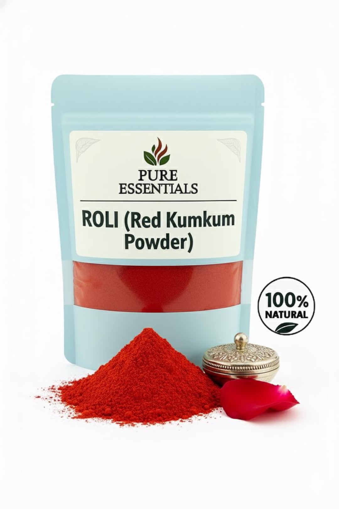 Traditional Red Kumkum Powder | Natural Roli Tilak for Pooja - Etsy