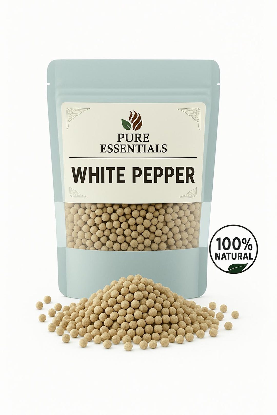 Organic White Pepper Whole | Premium White Peppercorns | Non-gmo ...