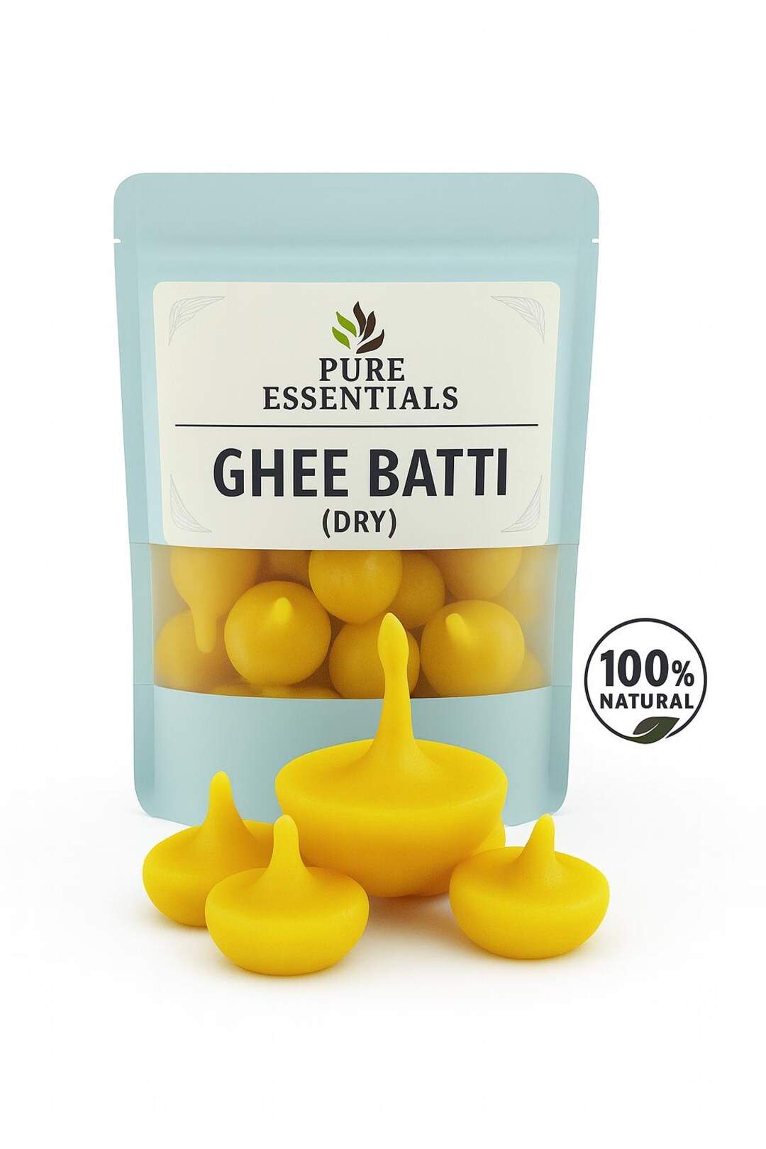 Dry Cow Ghee Batti | Traditional Puja Diya Wicks | Handmade Hindu Pooja ...